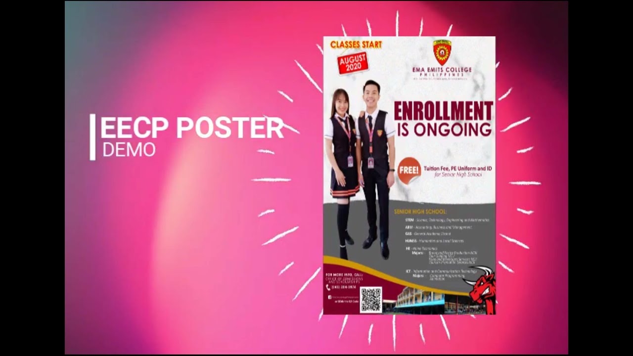 Making a Poster/Flyer - EECP Poster Demo Video - YouTube