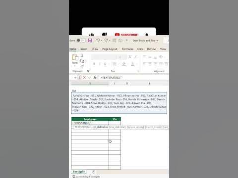 #ExcelTrick To Split Text in Excel Easily #Shorts #TextSplit #excelhacks #excelforbeginners ...
