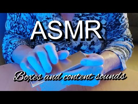 ASMR boxes 📦 and content sounds - YouTube