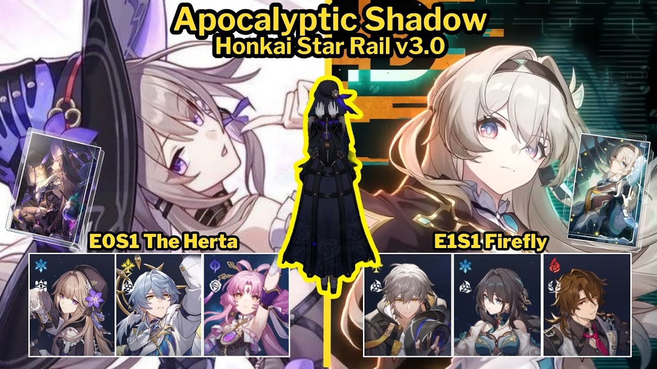 Apocalyptic Shadow The Herta E0S1 and Firefly E1S1 Full Stars | Honkai ...