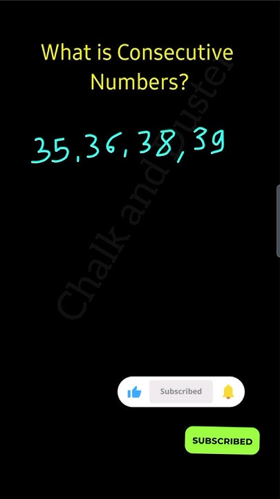 What is Consecutive Numbers?🤔🤨 maths short trick #mathstricks # ...