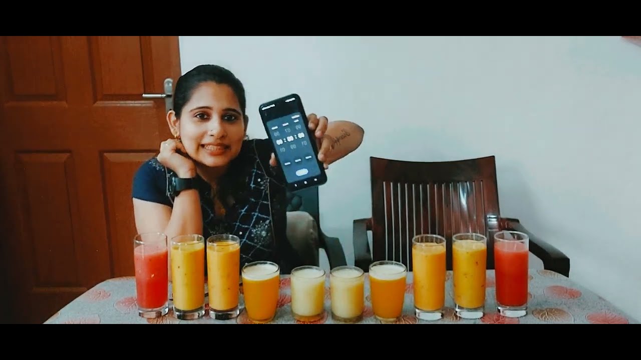 ഒരു variety ജ്യൂസ്‌ ചലഞ്ച് ||different colour juice drinking challenge ...