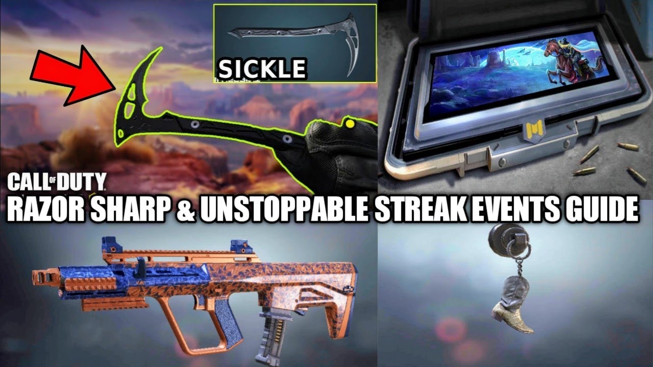 Cod mobile RAZOR SHARP & UNSTOPPABLE STREAK event guide | How to unlock ...