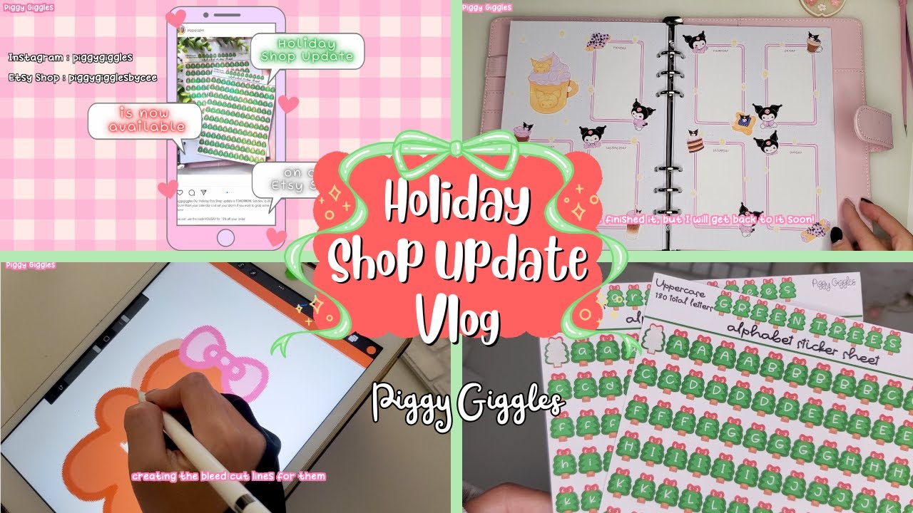Holiday Shop Update : Lots of new sticker sheets! | Etsy Shop | Studio ...