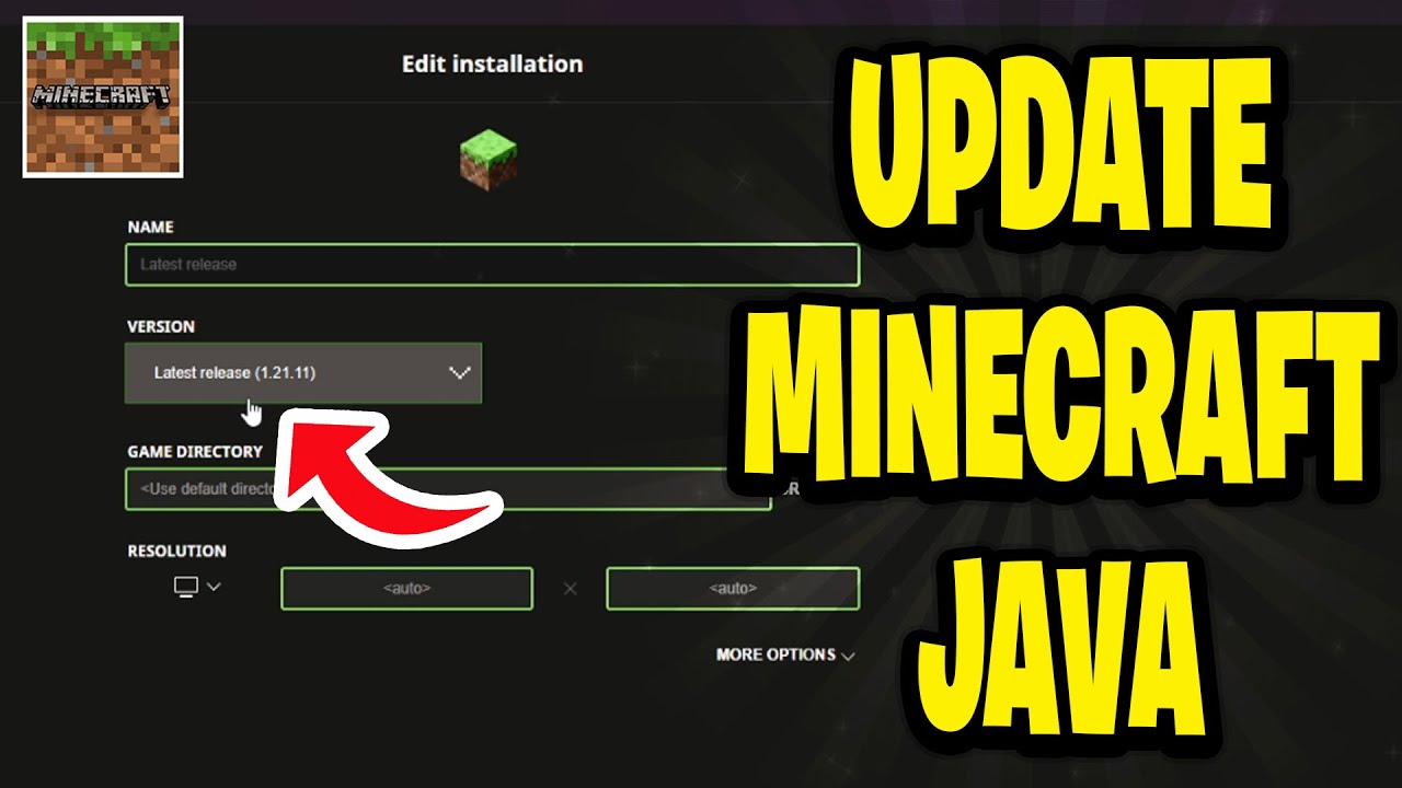 How To Update Minecraft Java - YouTube