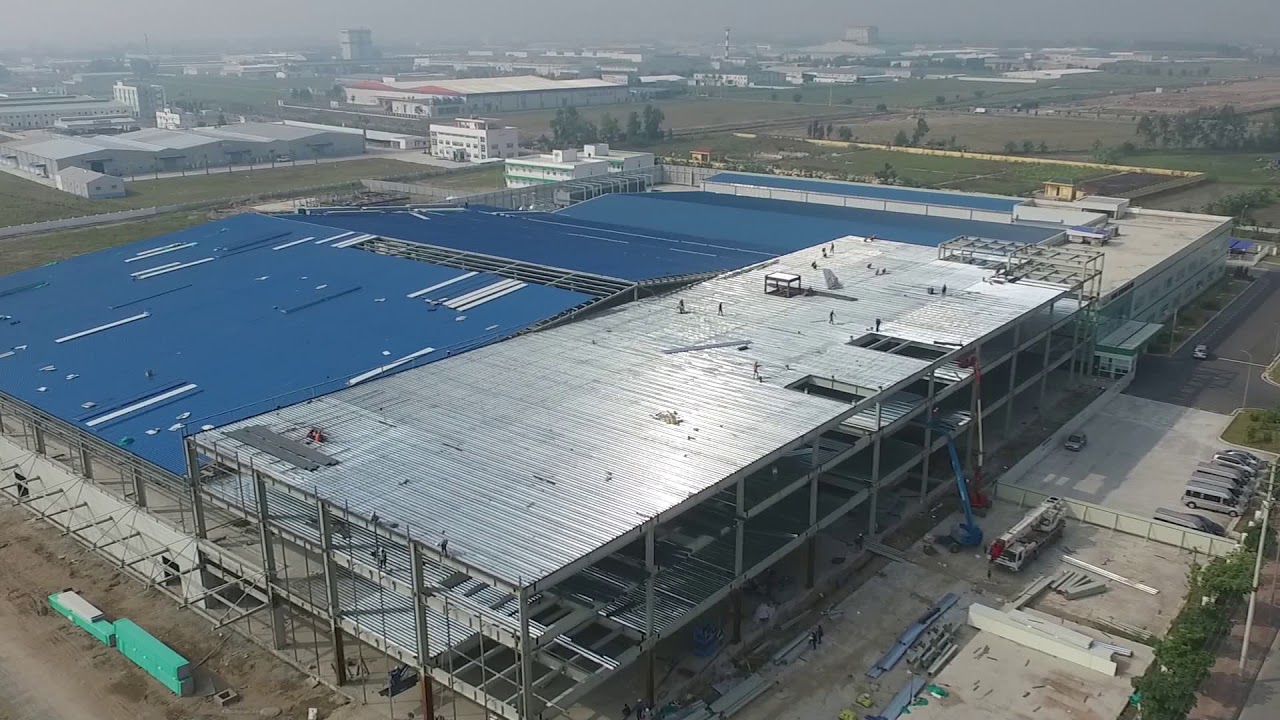 Dự án Seoul Semiconductor Vina - Kết cấu thép Minh Cường - YouTube