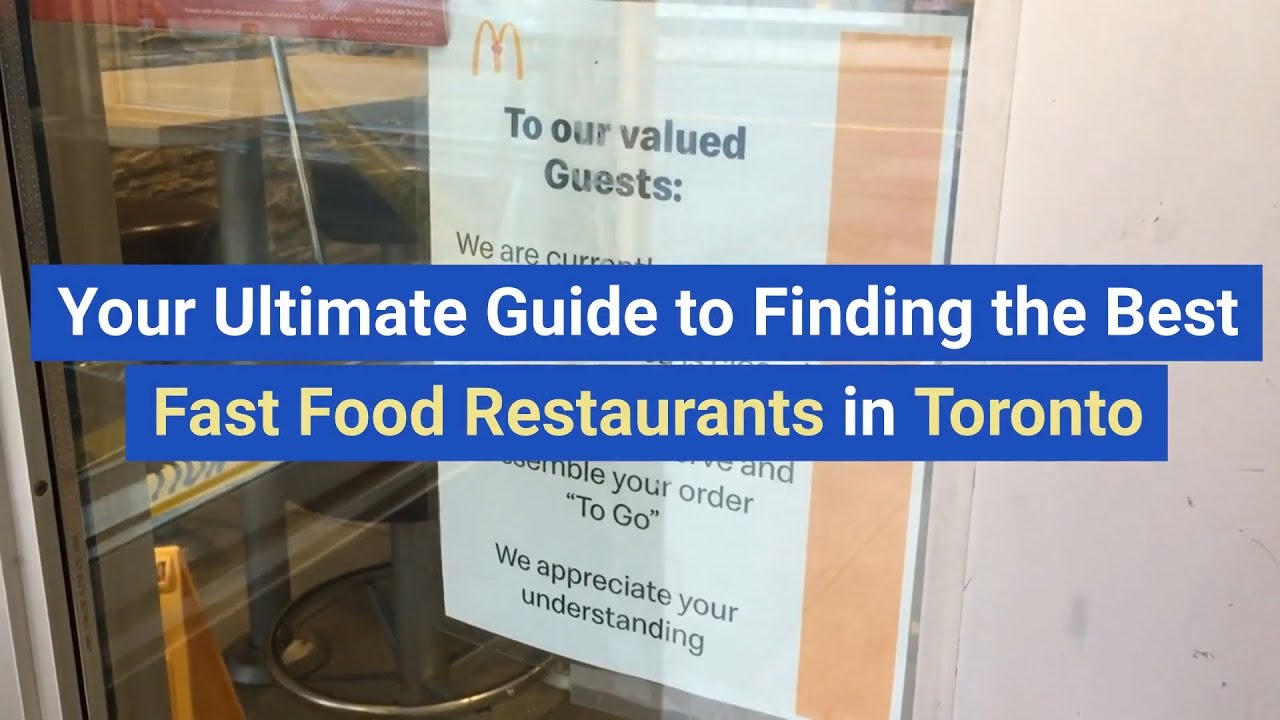 Your Ultimate Guide to Finding the Best Fast Food Restaurants in ...