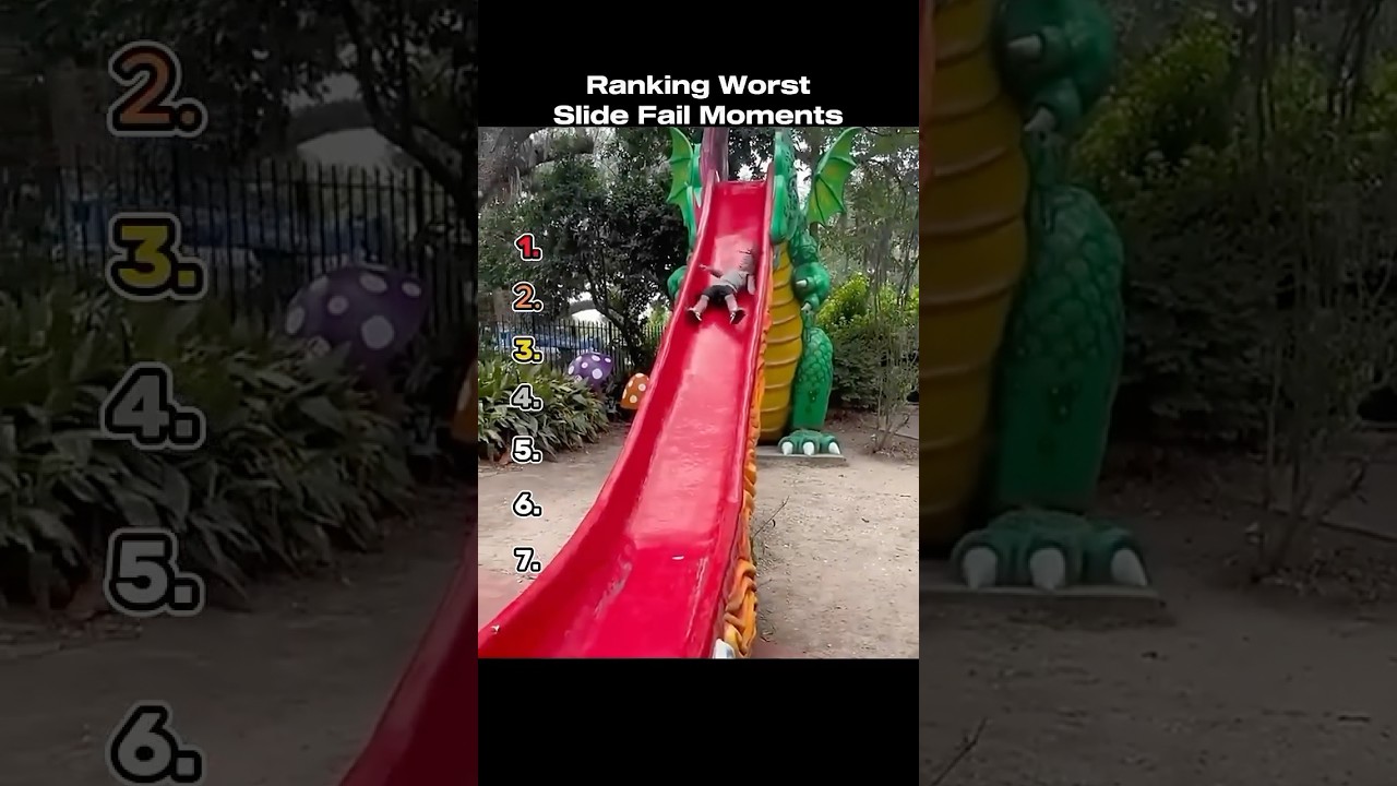 Ranking The Worst Slide Fail Moments - YouTube