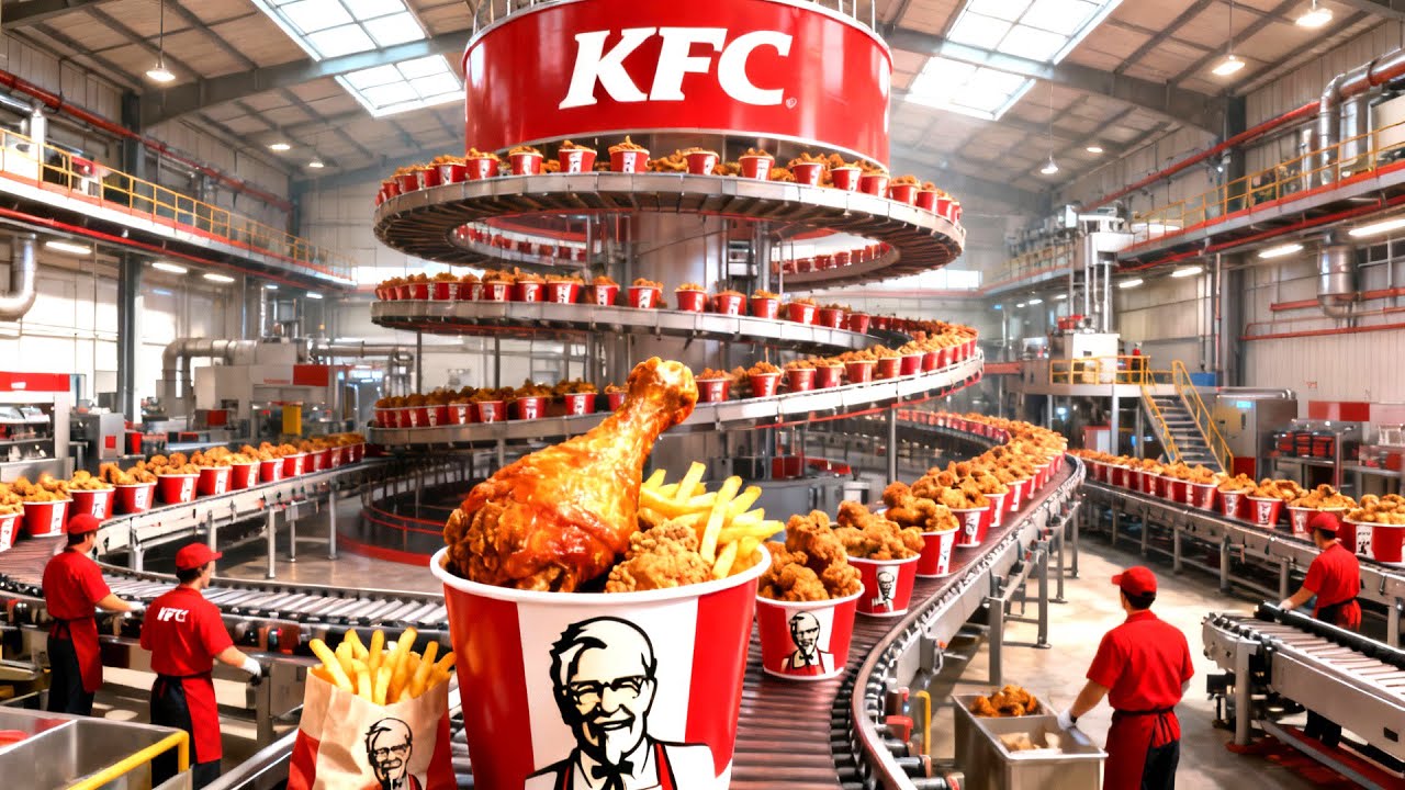 Inside the KFC Factory: From Fresh Chicken to the Most Perfect Crispy ...