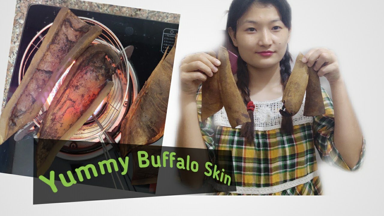 Cooking Naga Style(Sumi) Buffalo Skin - YouTube