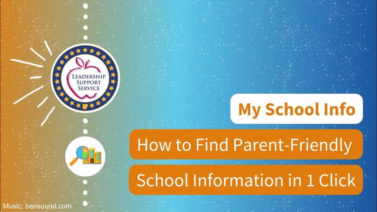My School Info: How to Find Parent-Friendly School Information in 1 ...
