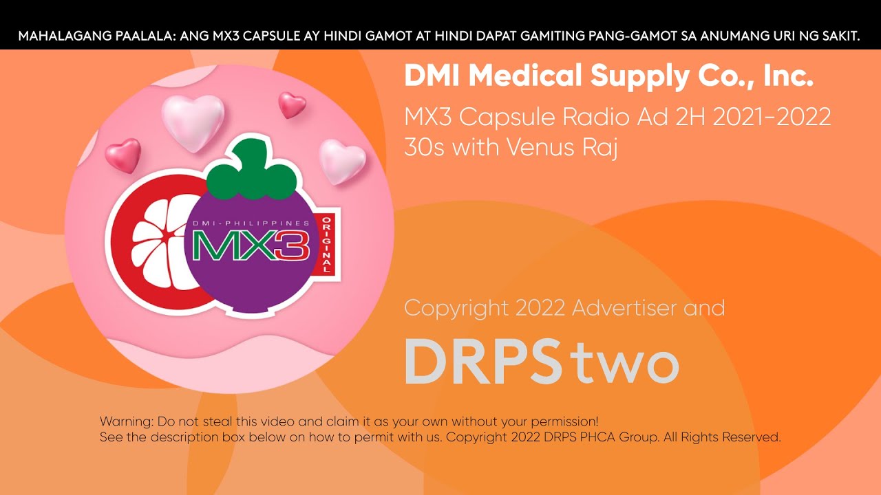 MX3 Capsule Radio Ad 2H 2021-2022 30s with Venus Raj - YouTube