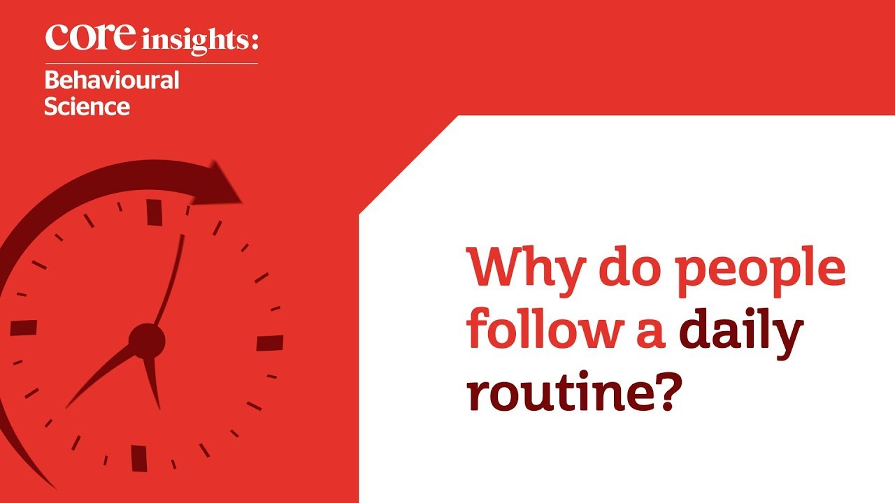 Why do people follow a daily routine? - YouTube