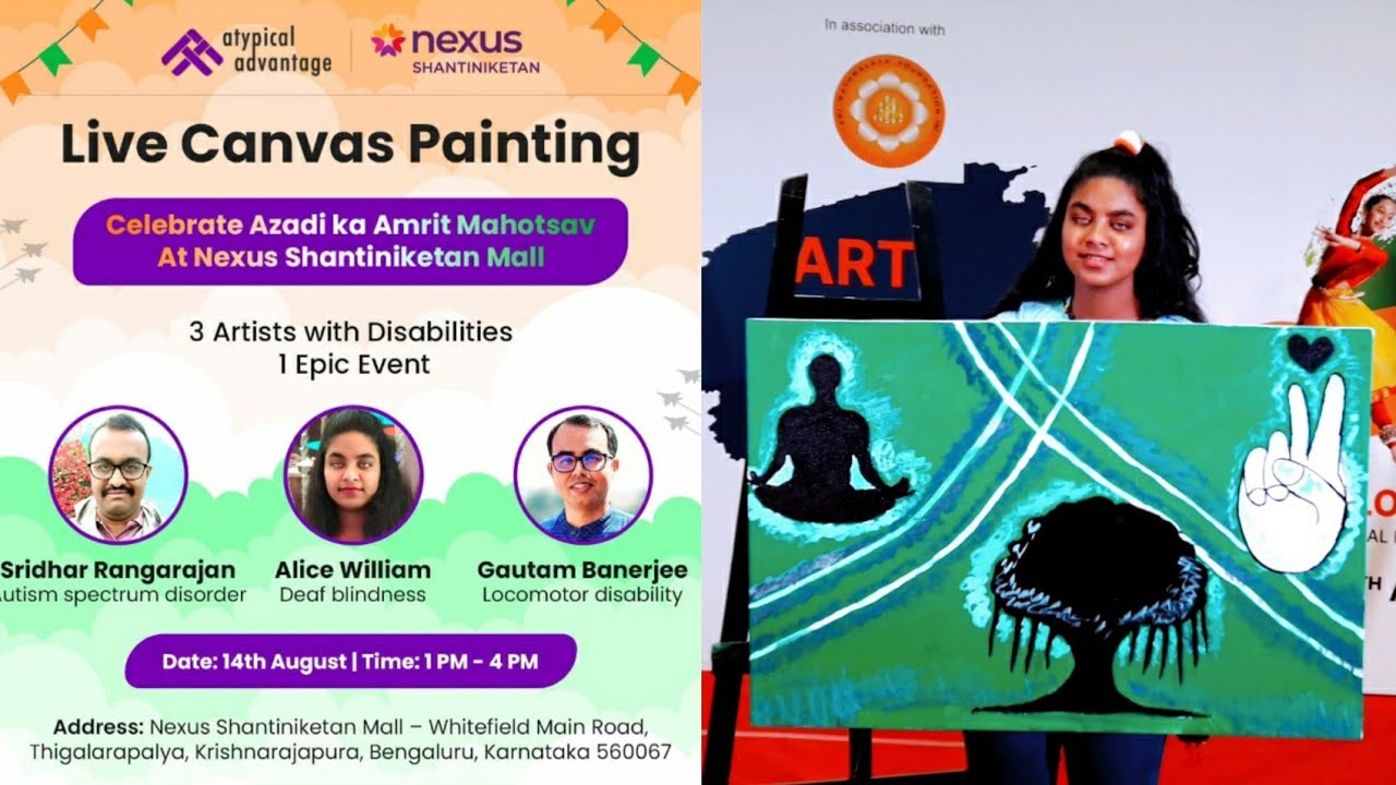 live canvas painting event/ Bangalore Nexus Shantiniketan mall / Alice ...