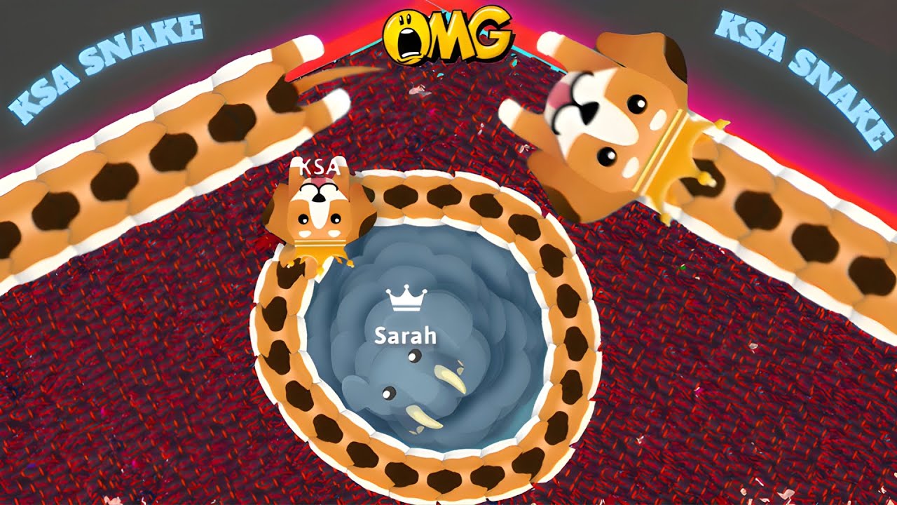 Snake.io 🐍 Sweet Spot Snake Skin Party! 🐍 Zero to Hero Gameplay | KSA ...