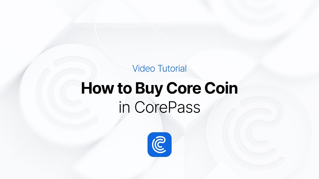 How to Buy Core Coin in CorePass - YouTube