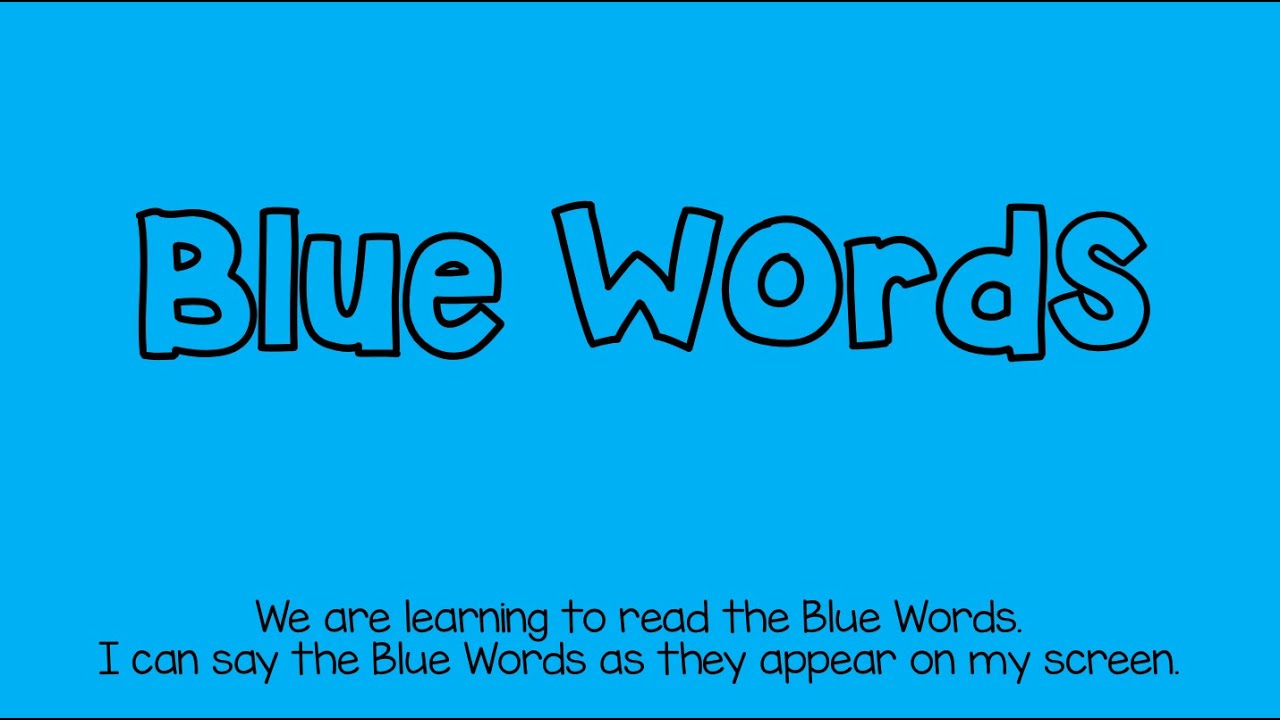 Blue Words - YouTube