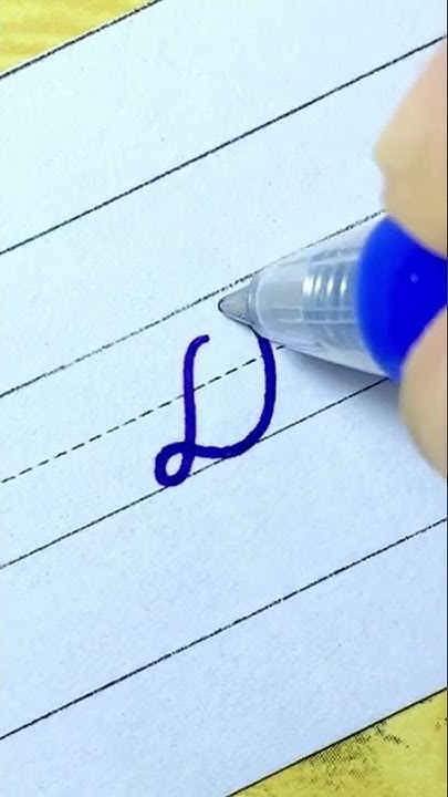 How to write in cursive Capital letter D |Cursive Writing for beginner ...