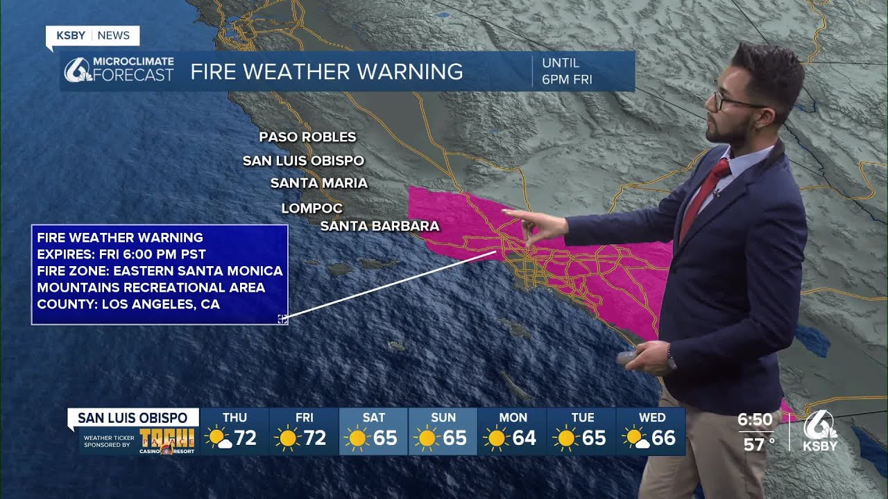 Downsloping winds are bringing very warm, dry winds across the region ...