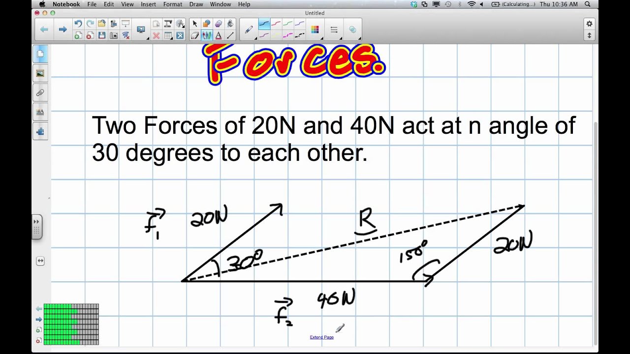 Vectors as Forces (Grade 12 College Technology Lesson 7.1) - YouTube