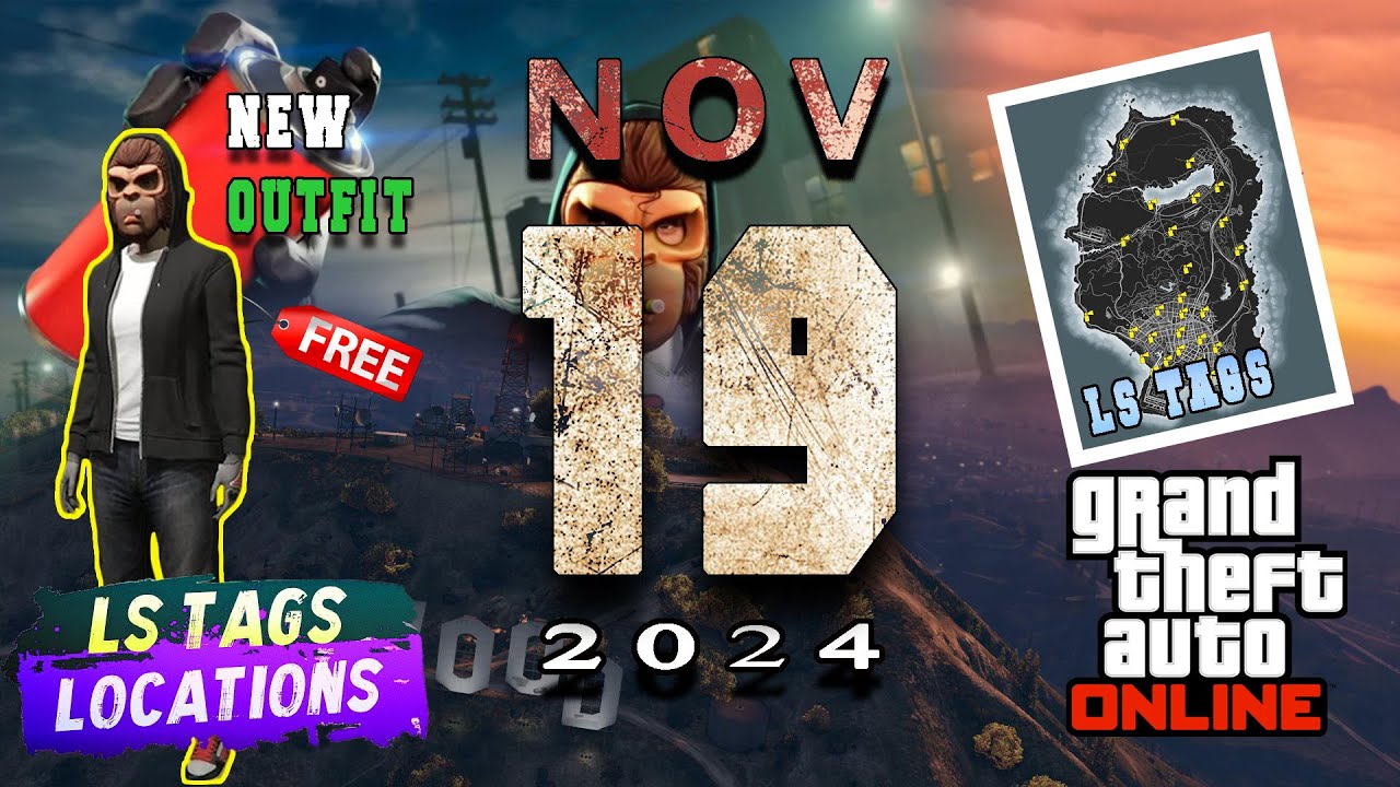 LS Tags Locations [November 19th] GTA Online !!! - YouTube