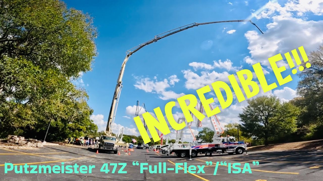 Putzmeister 47Z “Full-Flex” with “ISA” Outrigger Support - YouTube