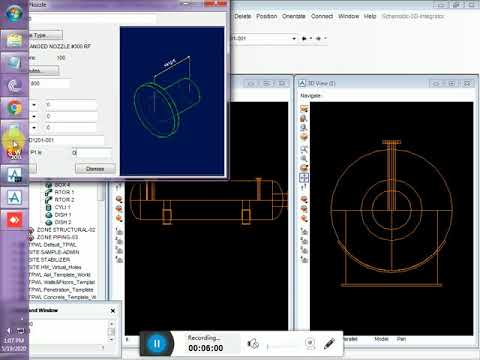 PDMS TUTORIAL-11 HOW TO ADD NOZZLE TO VESSEL IN PDMS - YouTube