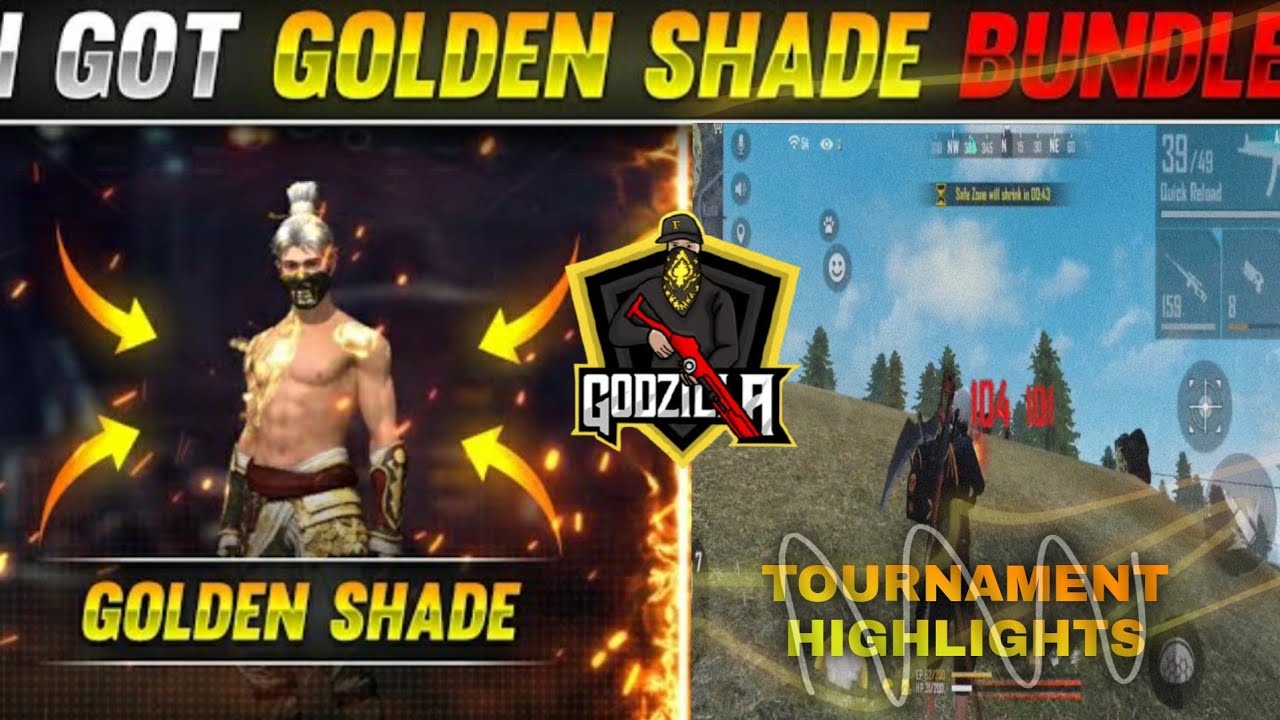 TOURNAMENT HIGHLIGHTS 🏆 | GOLDEN SHADE BUNDLE | FREE FIRE - YouTube