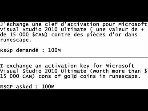 Visual Studio ultimate 2010 Activation key For 100m RsGp