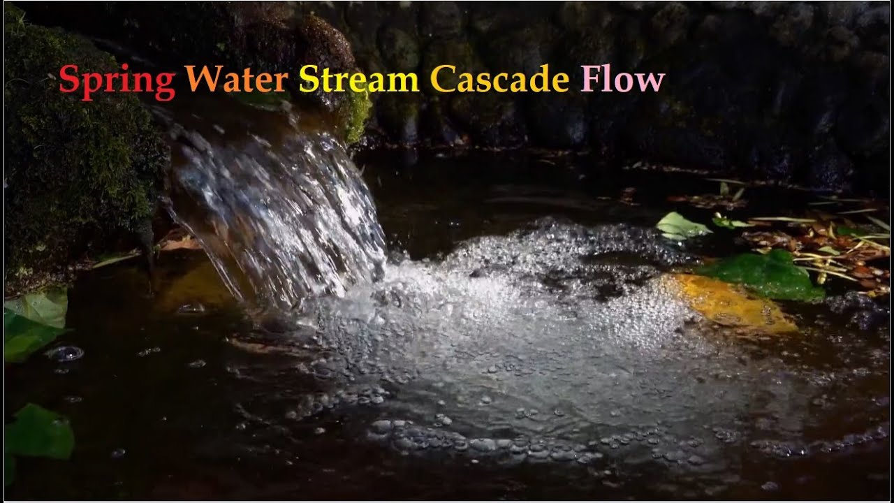 Spring Water Stream Cascade Flow - Farrukh Rafi - YouTube