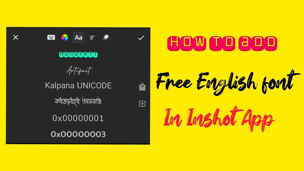 How To Add Custom Fonts In inshot App | How To import Fonts In inshot ...