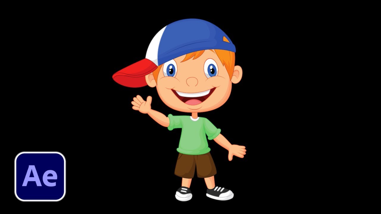 How to Animate a Character Waving Using After Effects - Easy Tutorial ...
