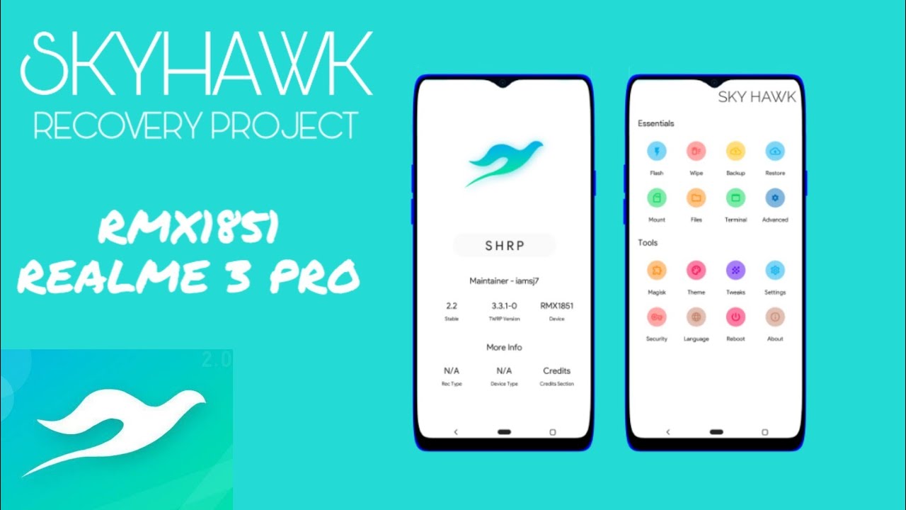 SkyHawk Recovery Project | SHRP v2.2 custom recovery for Realme 3 pro ...