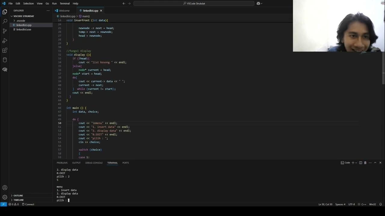 Linked list - Struktur data - YouTube