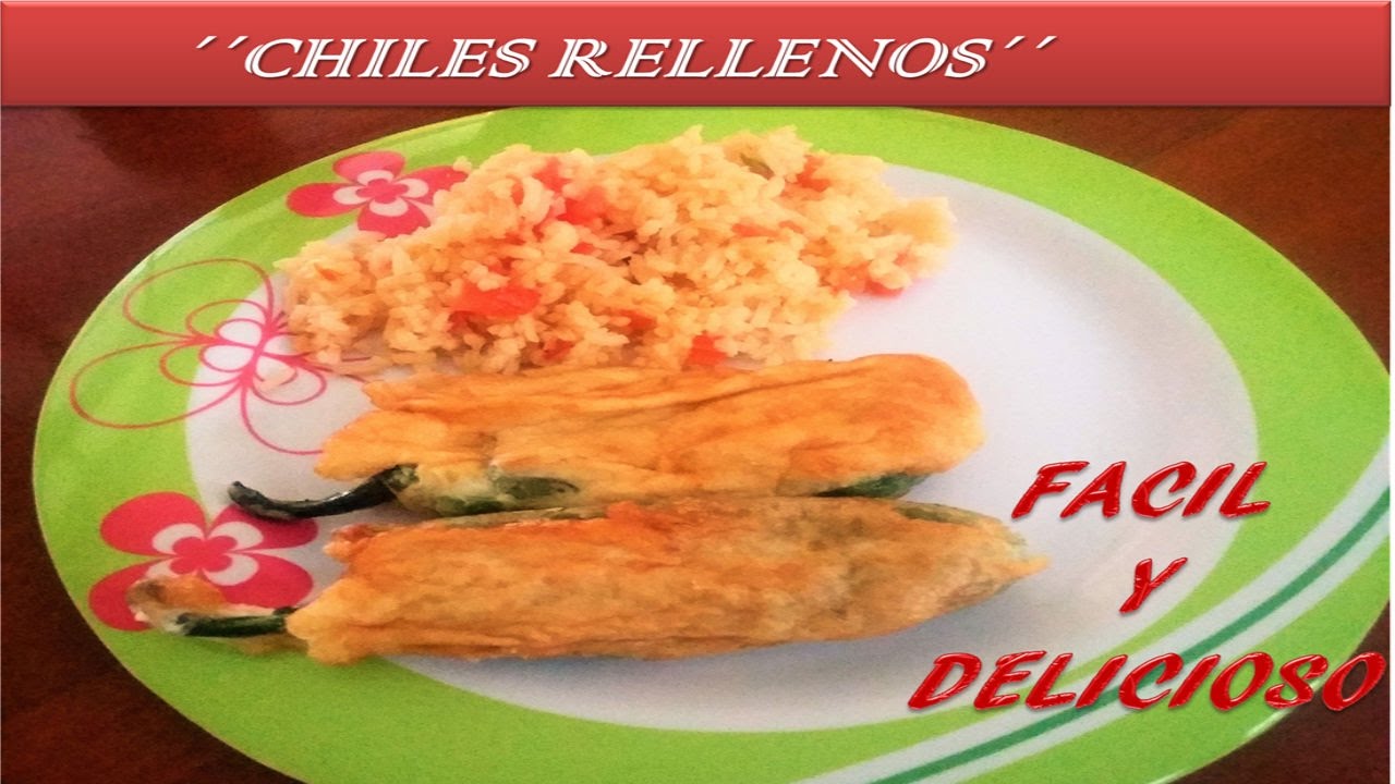 chiles rellenos de atún - YouTube