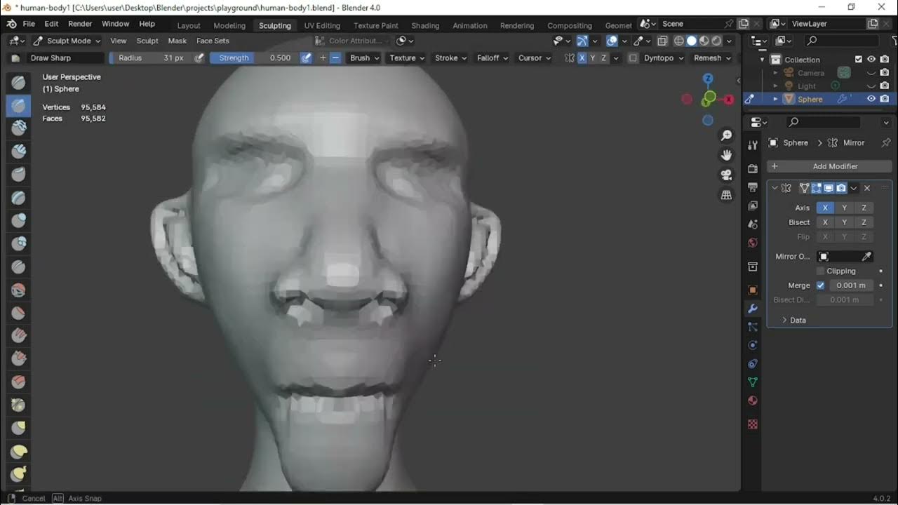 A failed sculpt in blender - YouTube