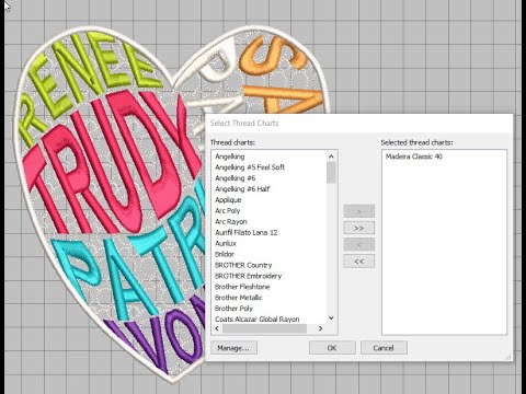 Hatch Embroidery. Changing the "thread charts" and save it as a ...