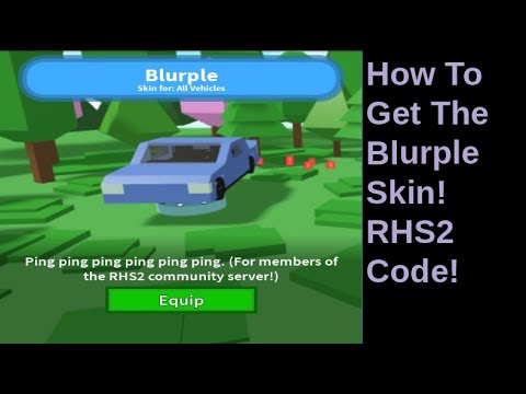 RHS2 CODE! How To Get The Blurple Skin! - YouTube