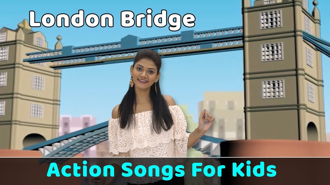 London Bridge is Falling Down Song | Action Songs For Kids | Nursery ...