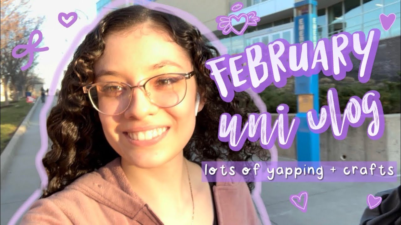 February uni vlog 🌹: lots of yapping + crafts 💌🖍️ - YouTube