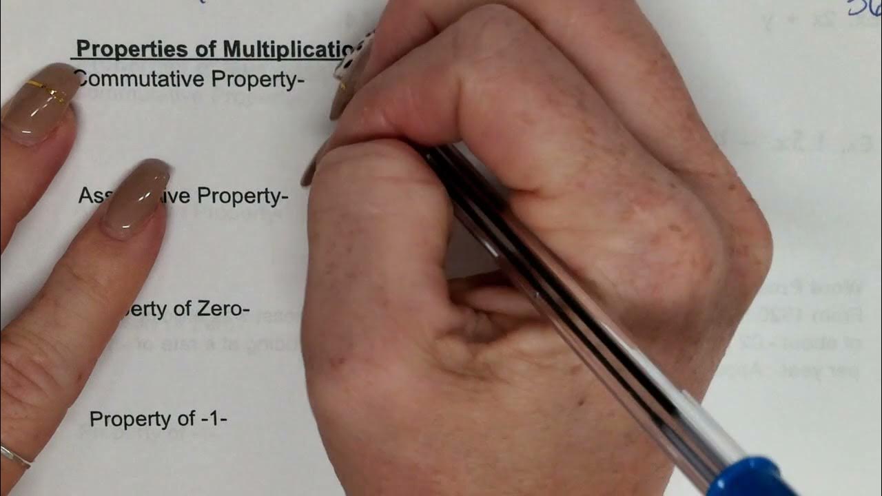 Algebra 2-4 Multiplying Real Numbers - YouTube