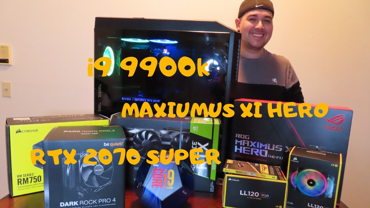 Building my FIRST PC! i9-9900K + RTX2070 SUPER + MAXIMUS XI HERO - YouTube