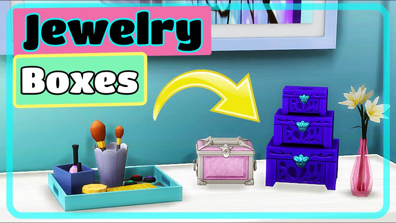The Sims 4 How to Make Tiny Decor Jewelry Boxes Furnishing Tutorial ...