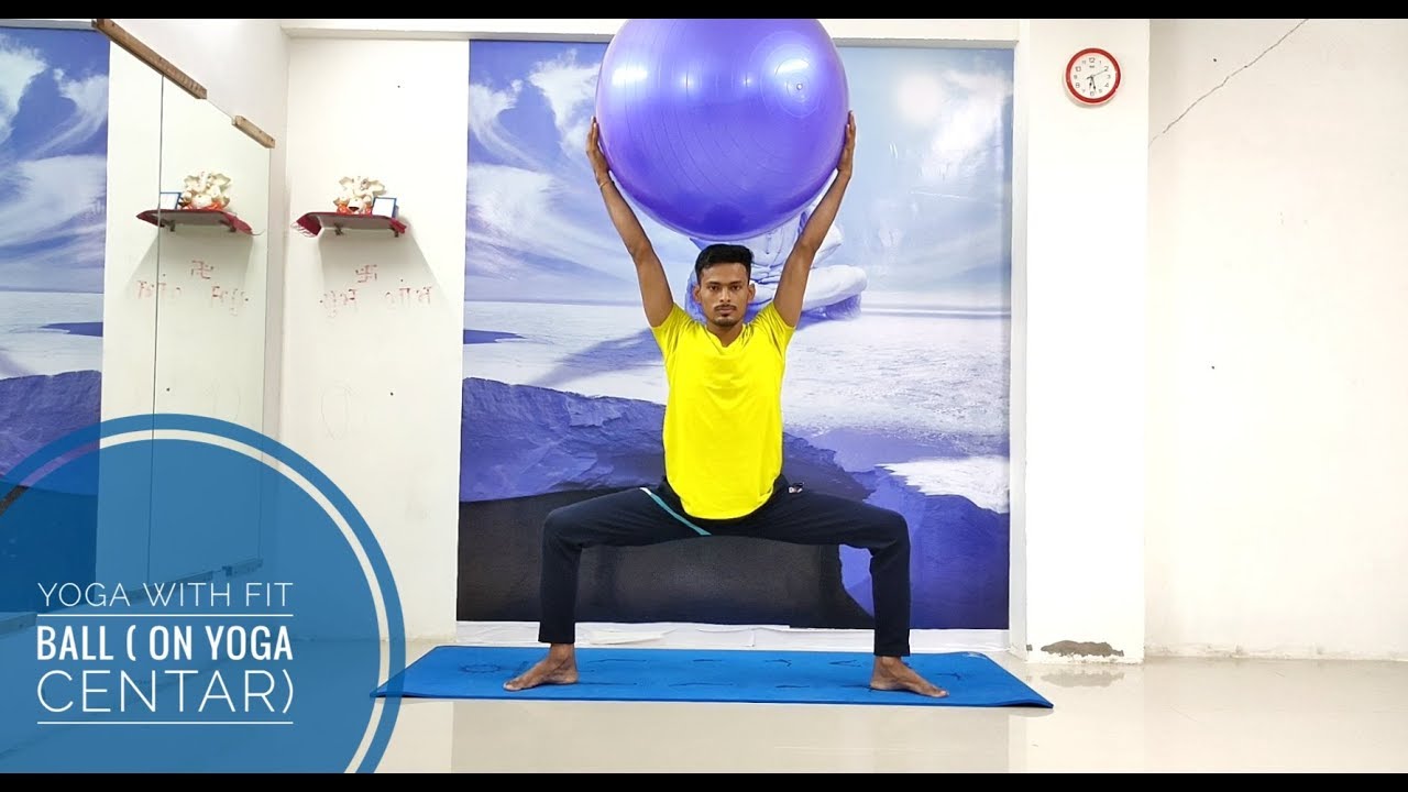 Open your back, yoga with fit ball - YouTube