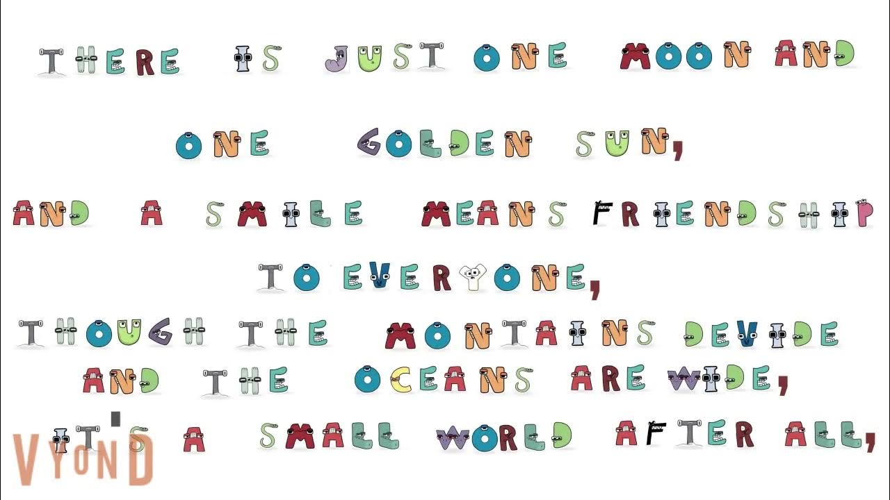 It's A Small World After All Lyrics - Alphabet Lore - YouTube