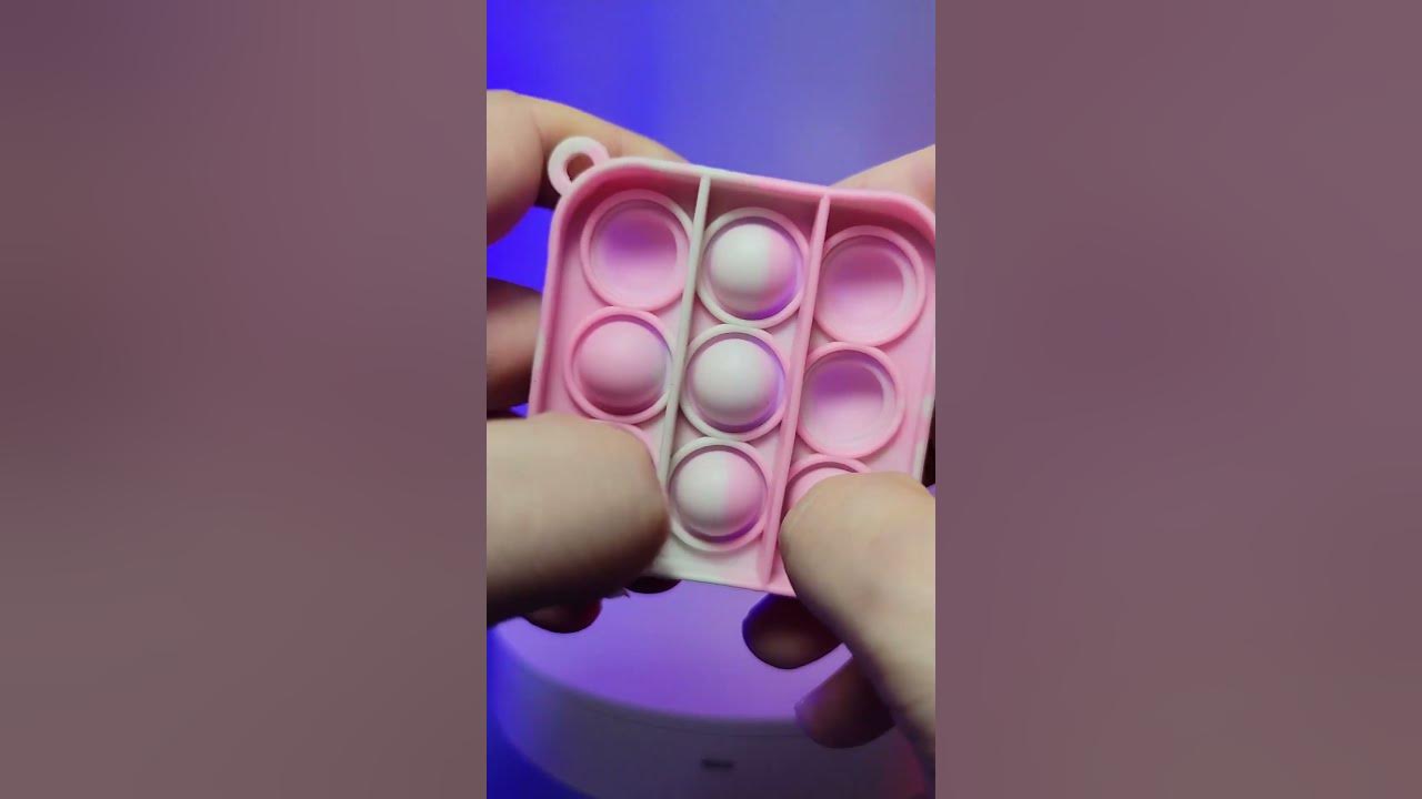 Pink Push Pop Fidget Toy ASMR - YouTube