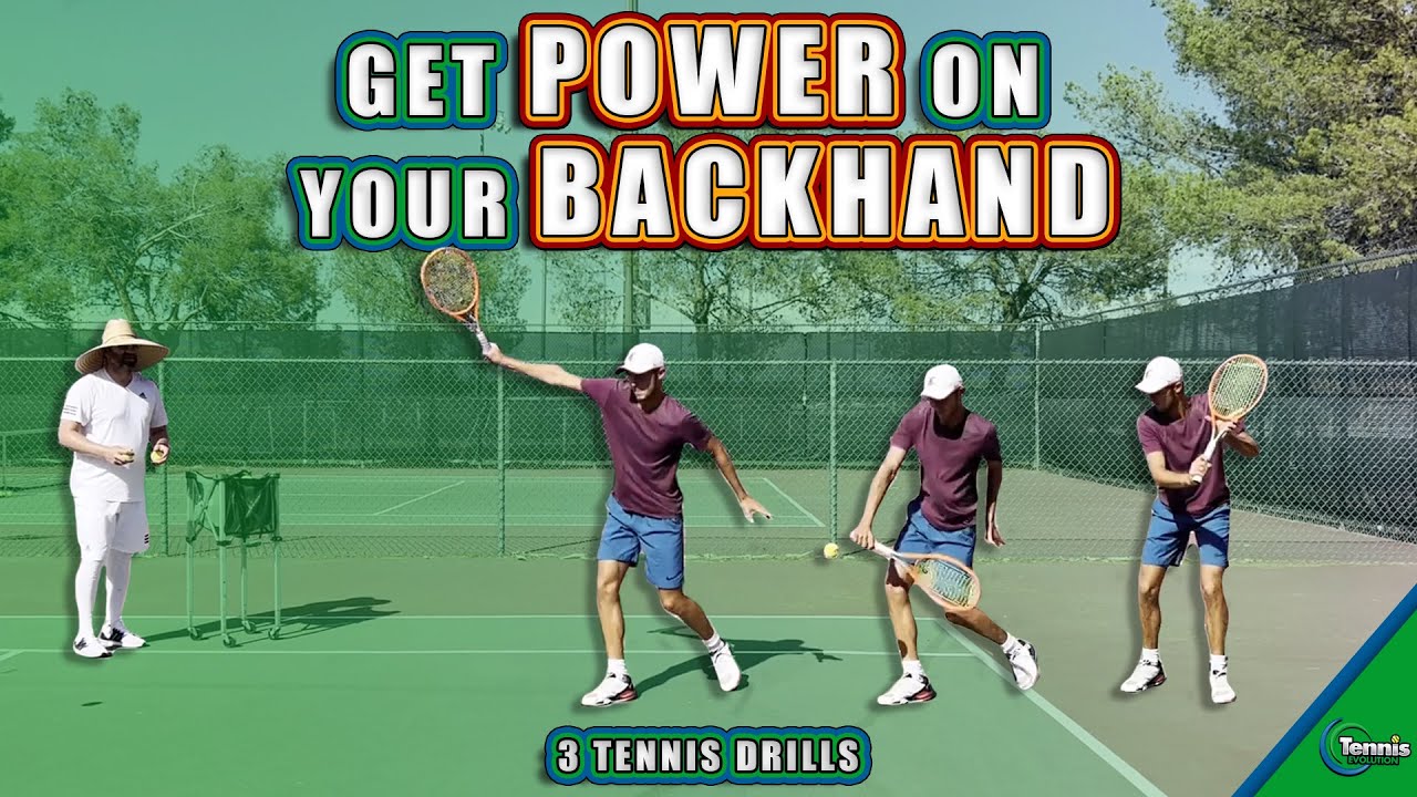 Hit A Modern One Handed Backhand I TENNIS LESSON - YouTube