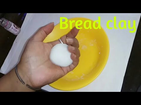Air Dry Clay with Bread/Children's play dough for project work - YouTube