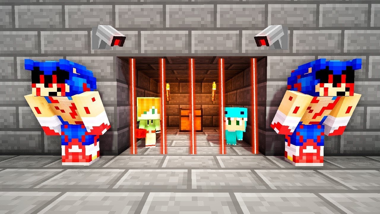 RETO FUGA PRISION SONIC.EXE 😱 MINECRAFT BEBE MILO ROLEPLAY CON VITA ...