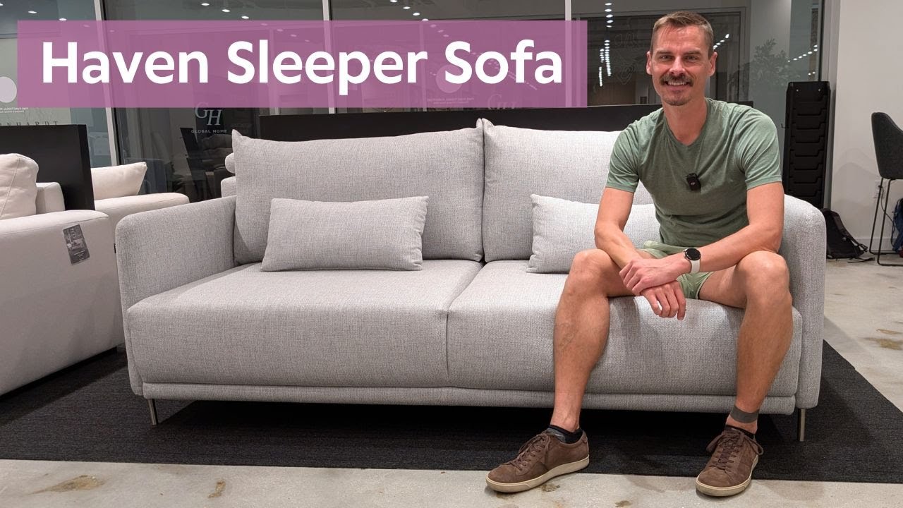 Luonto Haven Sleeper Sofa at Seth Michael - YouTube